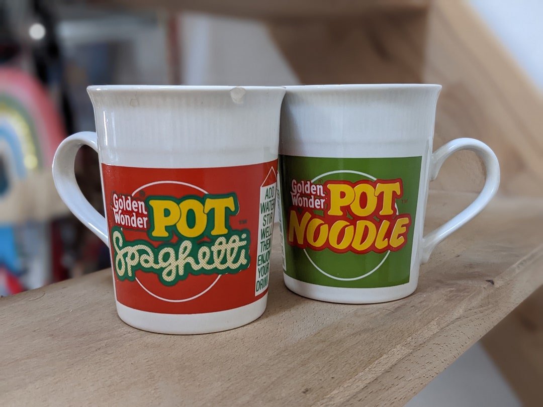 Golden Wonder Pot Noodle Pot Spaghetti Mugs Pair - Etsy