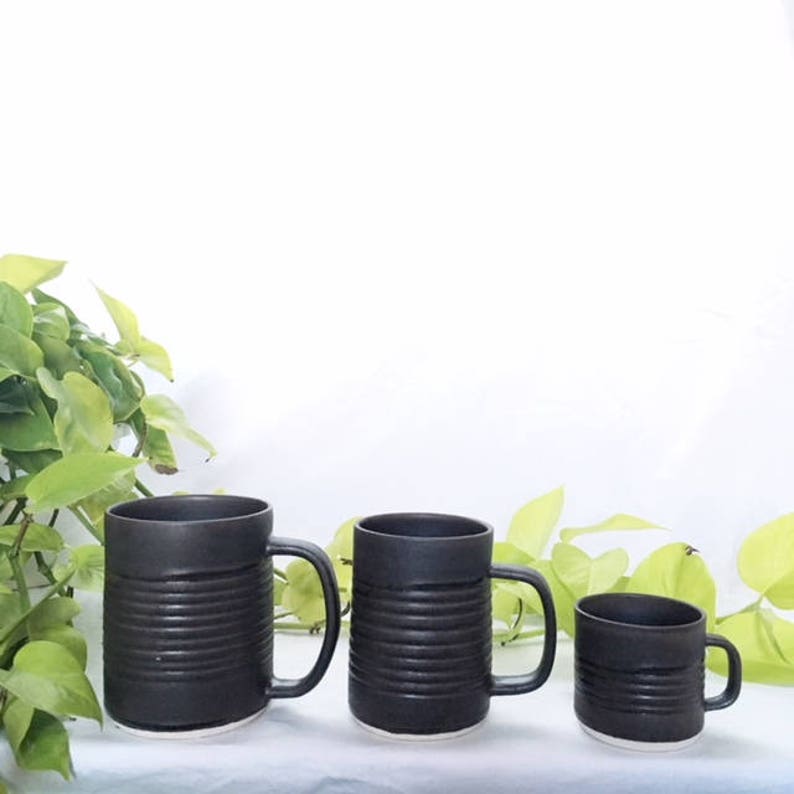 GROOVE MUG Wrought Iron Glaze Porcelain: Mug Tea Cup | Etsy