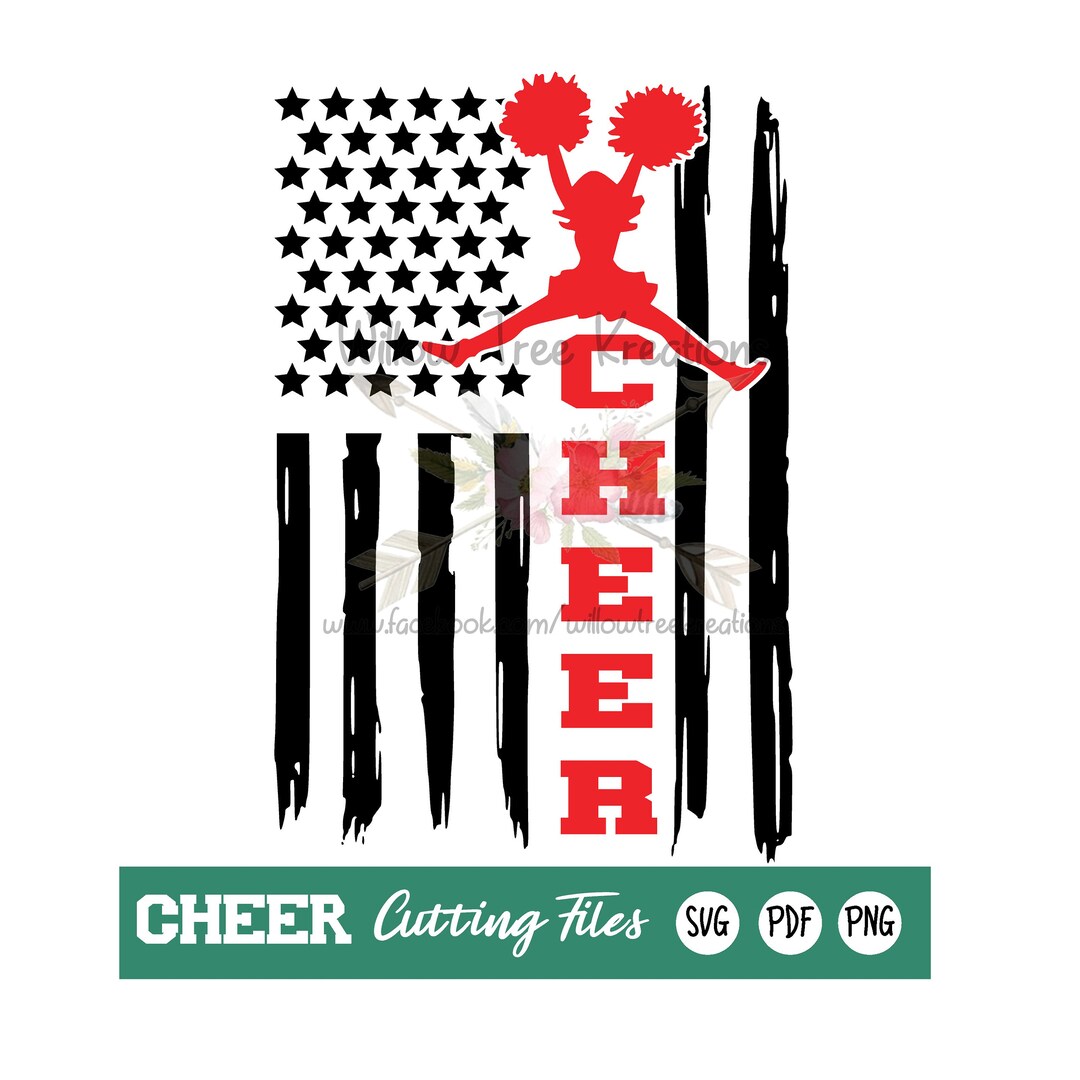 Cheer With USA Flag - Etsy