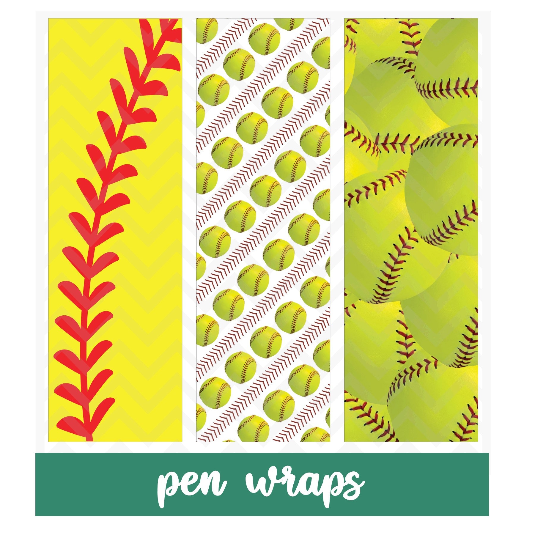 Softball Life Pen Wraps/pen Wraps/pens/png/digital/instant - Etsy
