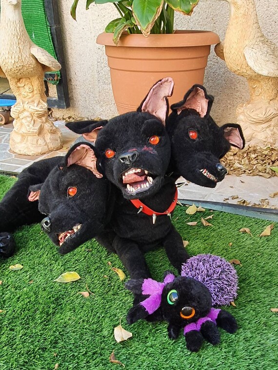 Custom Order Cerberus Poseable Soft Sculpture Toy Scars | Etsy
