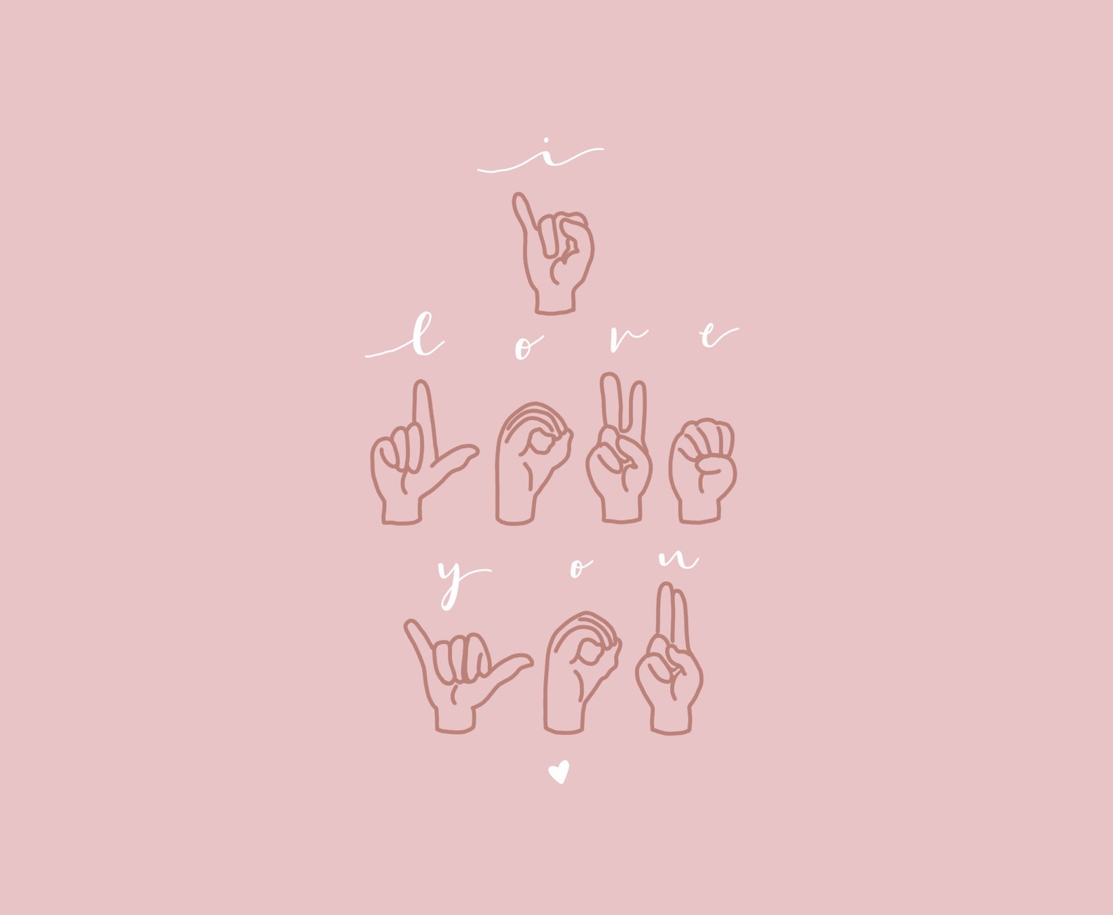 I Love You American Sign Language | Digital Print - Etsy