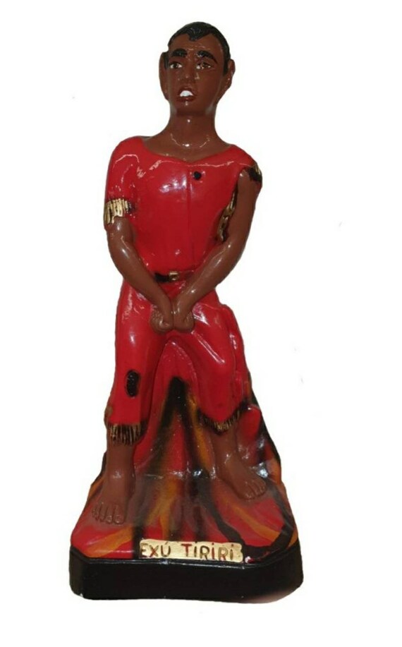 Exu Tiriri 35cm Art & Collectibles Sculpture Figurines etna.com.pe