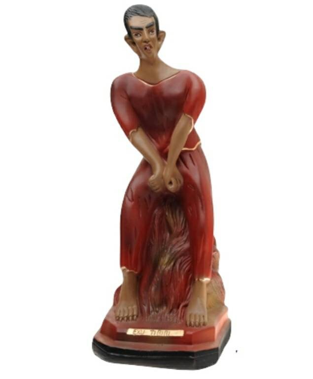 Exu Tiriri 35cm Art & Collectibles Sculpture Figurines etna.com.pe