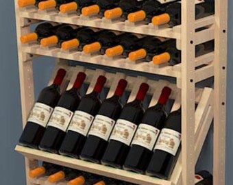 Tall wine rack | Etsy