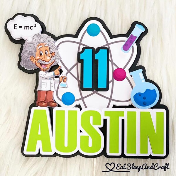 Science Cake Topper - Etsy
