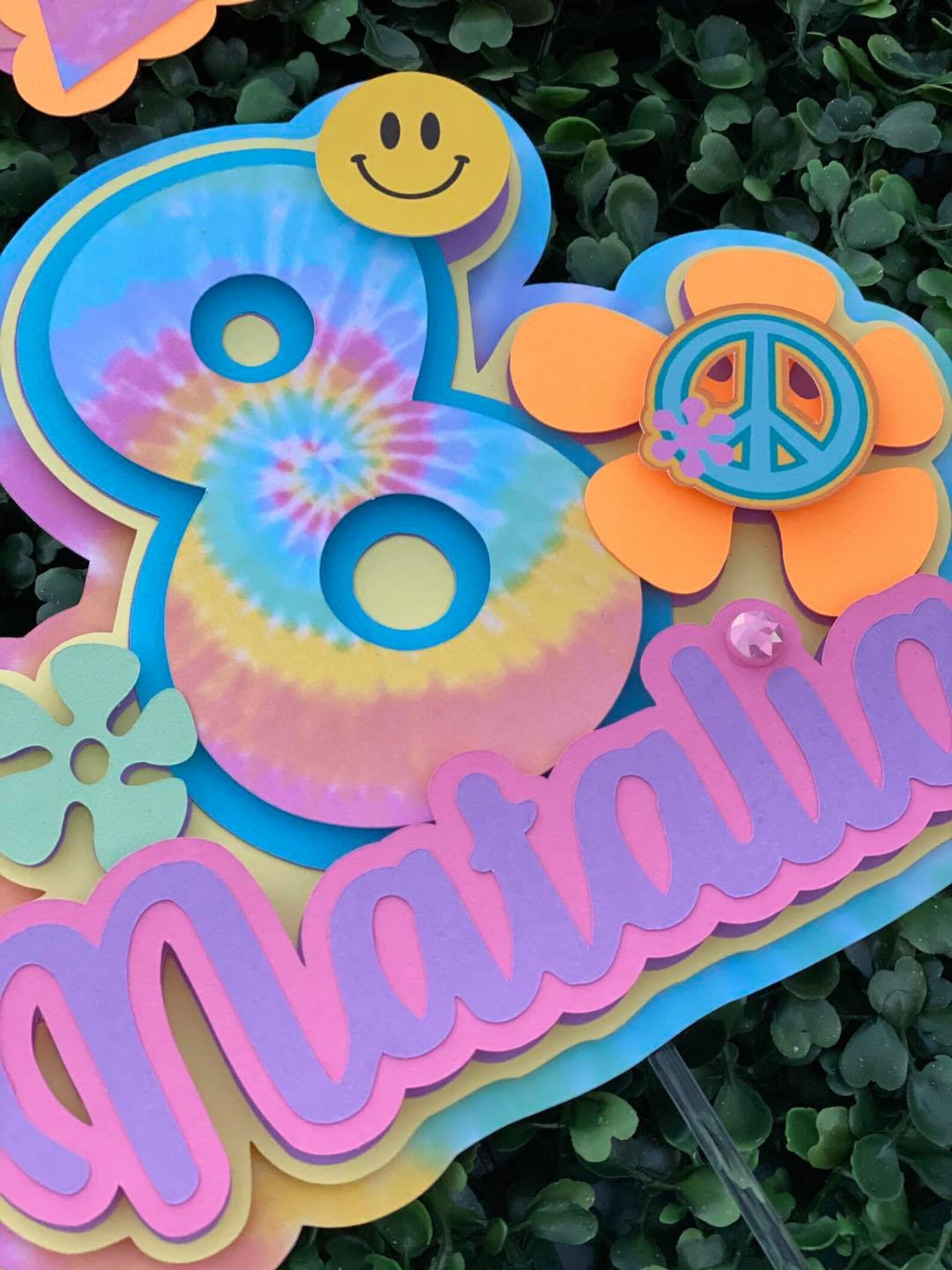 Tie Dye Cake Topper Tie Dye Banner Tie Dye Favor Boxes Tie | Etsy