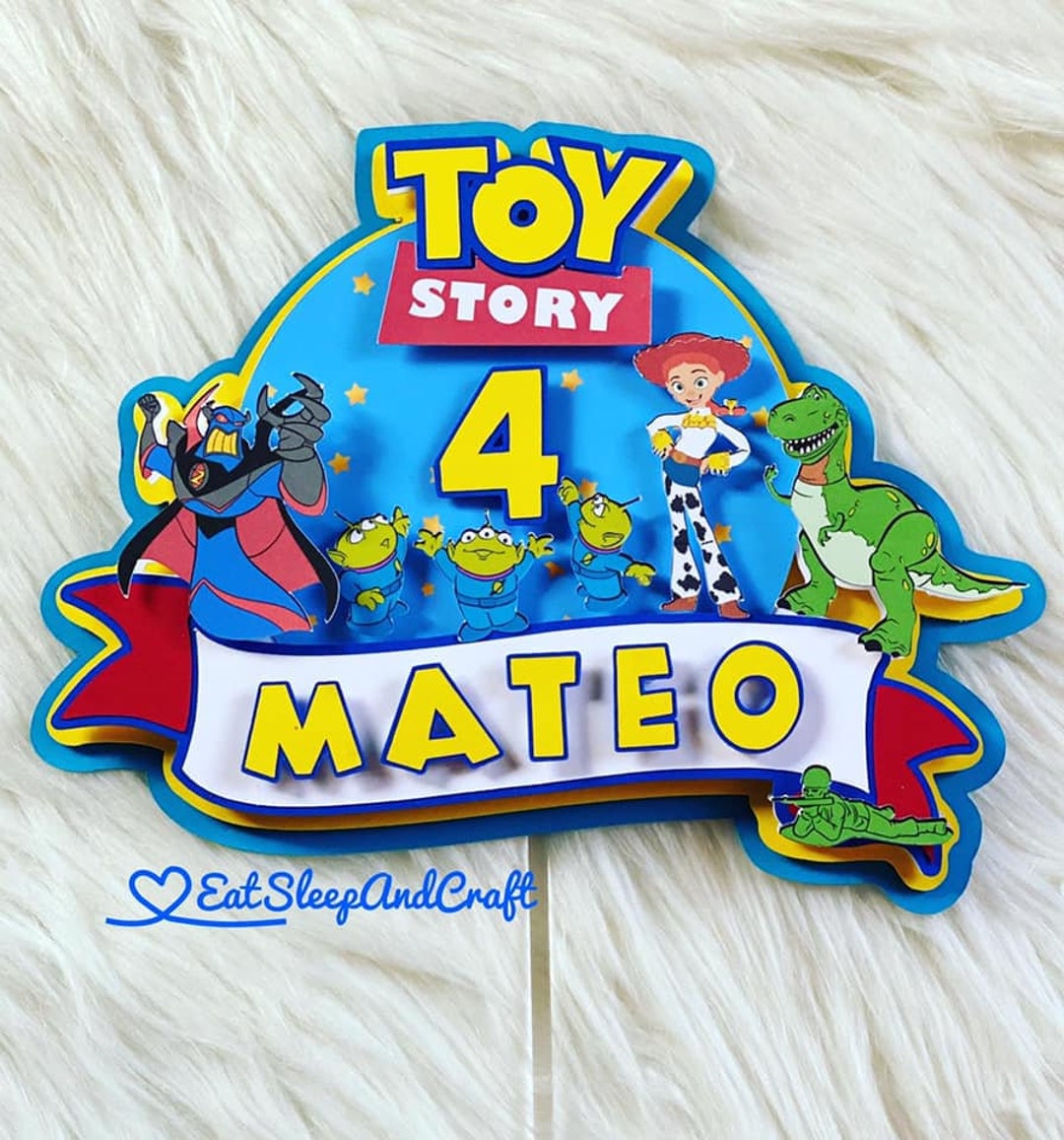 Toy Story Cake Topper, Toy Story Centerpieces, Toy Story Party ...