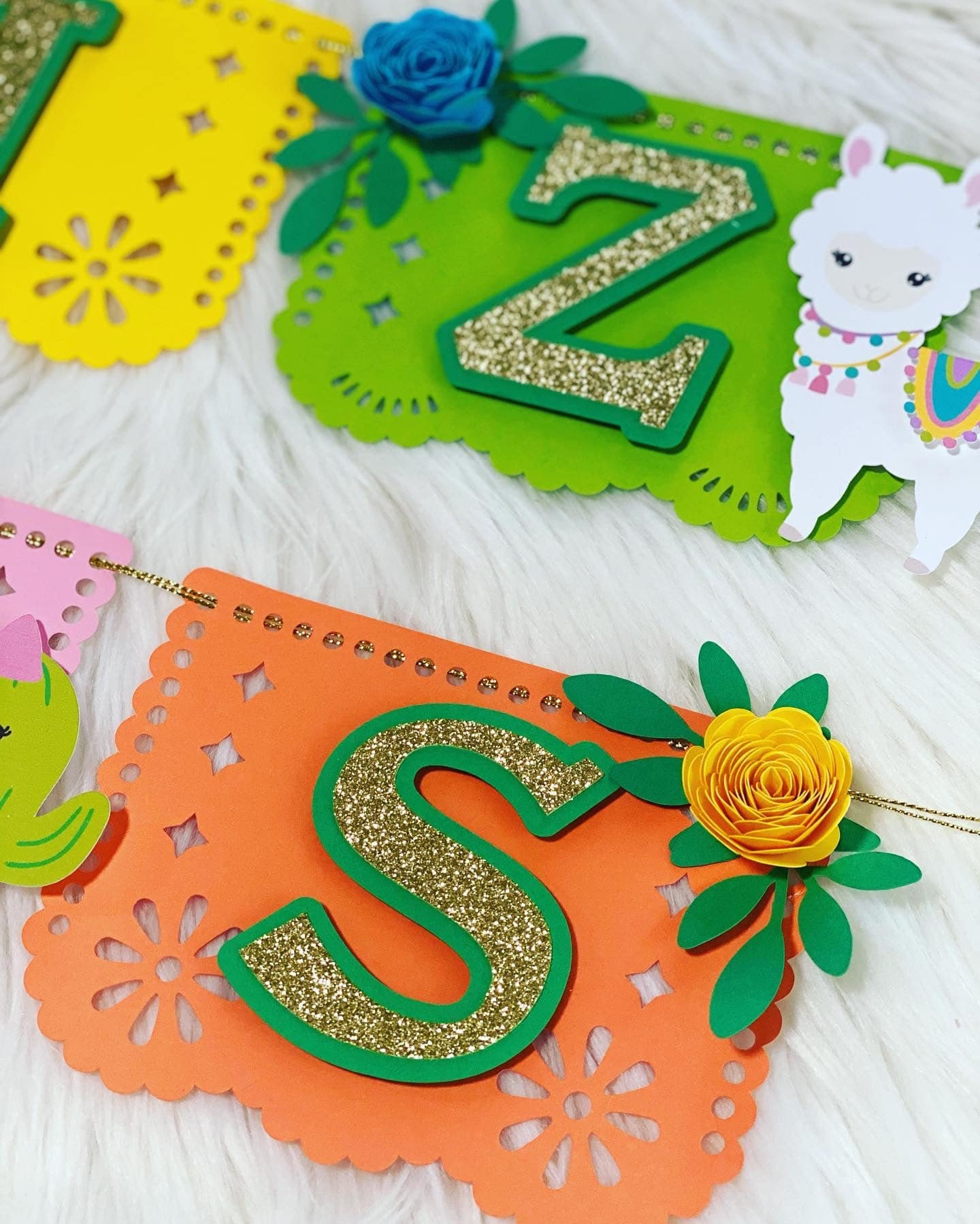 Fiesta Banner, Fiesta Cake Topper, Llama Banner, Llama Cake Topper ...