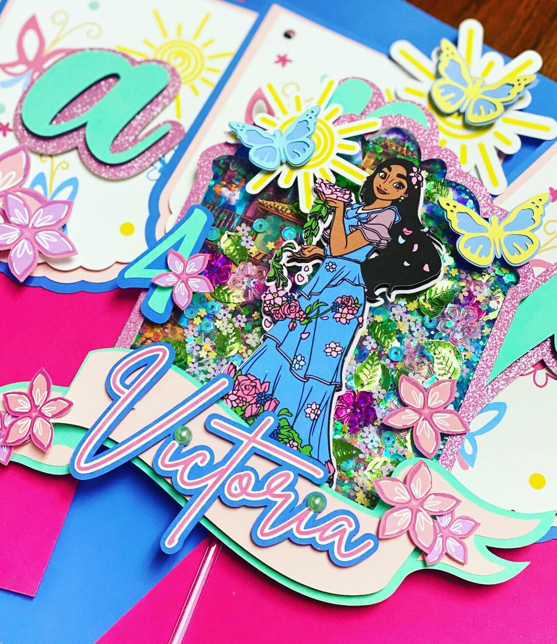 Isabela Cake Topper, Encanto Cake Topper, Encanto, Isabela Party Decor ...