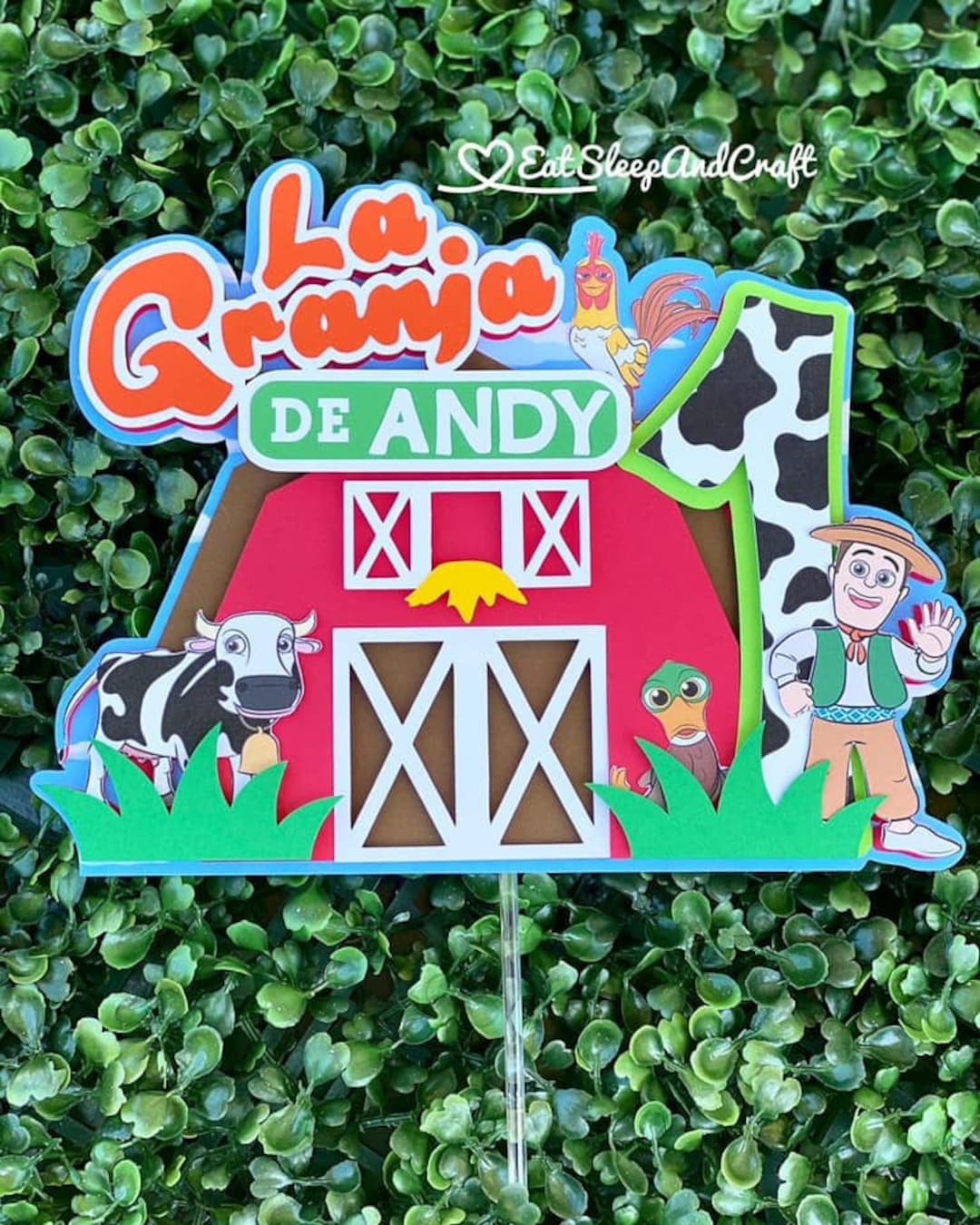 La Granja De Zenon Cake Topper, Zenon Farm Cake Topper, La Granja De ...