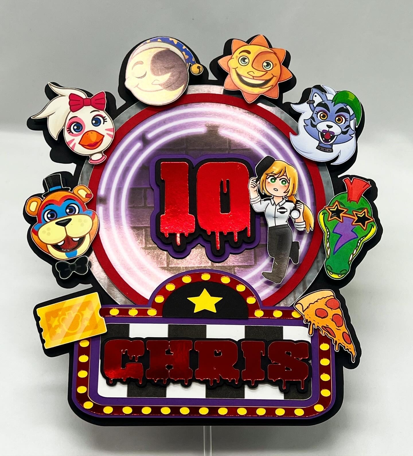 Security Breach Cake Topper, Video Game Cake Topper - Etsy