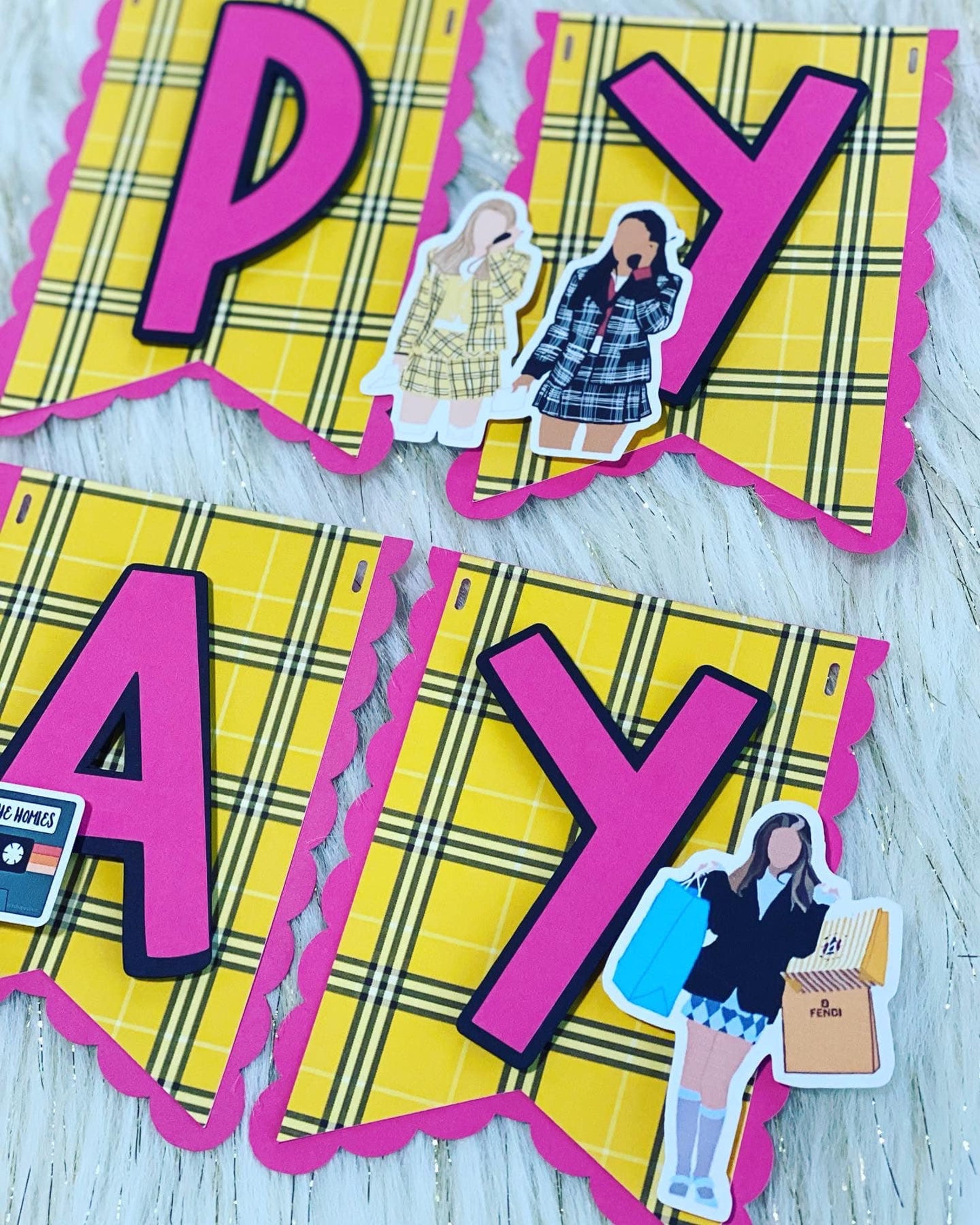 90's Inspired Cake Topper, Clueless 90's Banner, 90's Banner, 90's ...