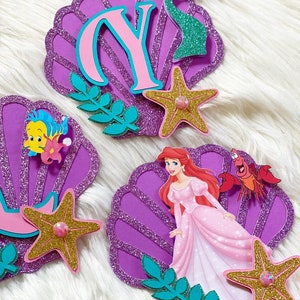 Little Mermaid Banner, Little Mermaid, Ariel Banner, Ariel Birthday ...