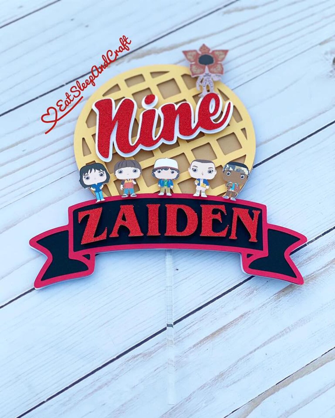 Stranger Things Cake Topper Personalized Cake Topper - Etsy