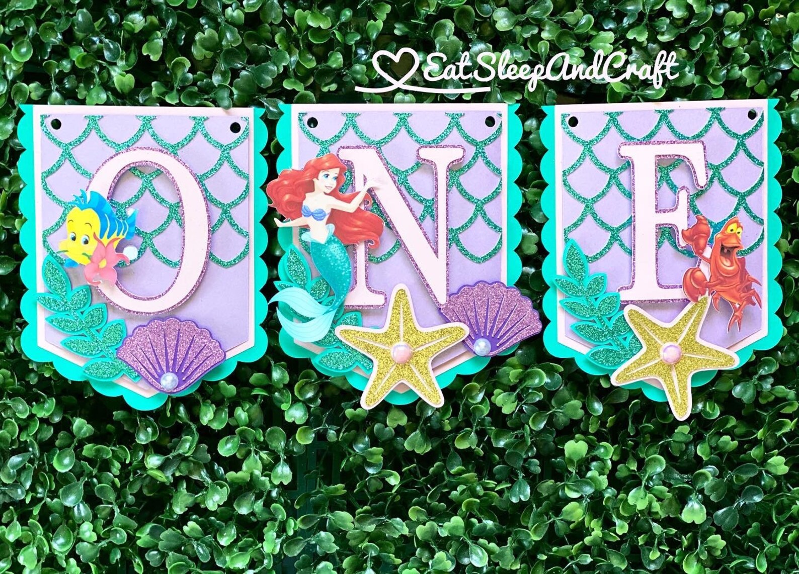 Little Mermaid Banner / Little Mermaid Birthday / Mermaid Banner - Etsy