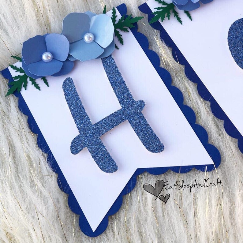 Floral Banner, Baby Shower Banner, Bridal Banner, Flower Banner - Etsy