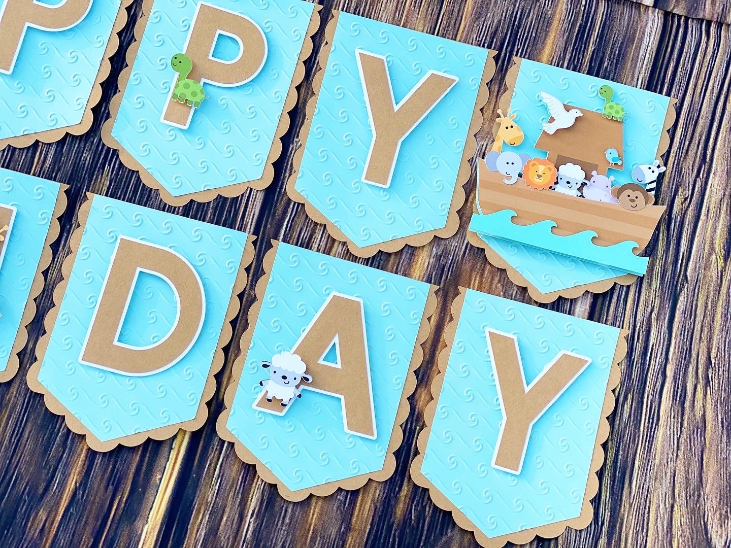 Noah's Ark Cake Topper Noah's Ark Banner Noah's | Etsy