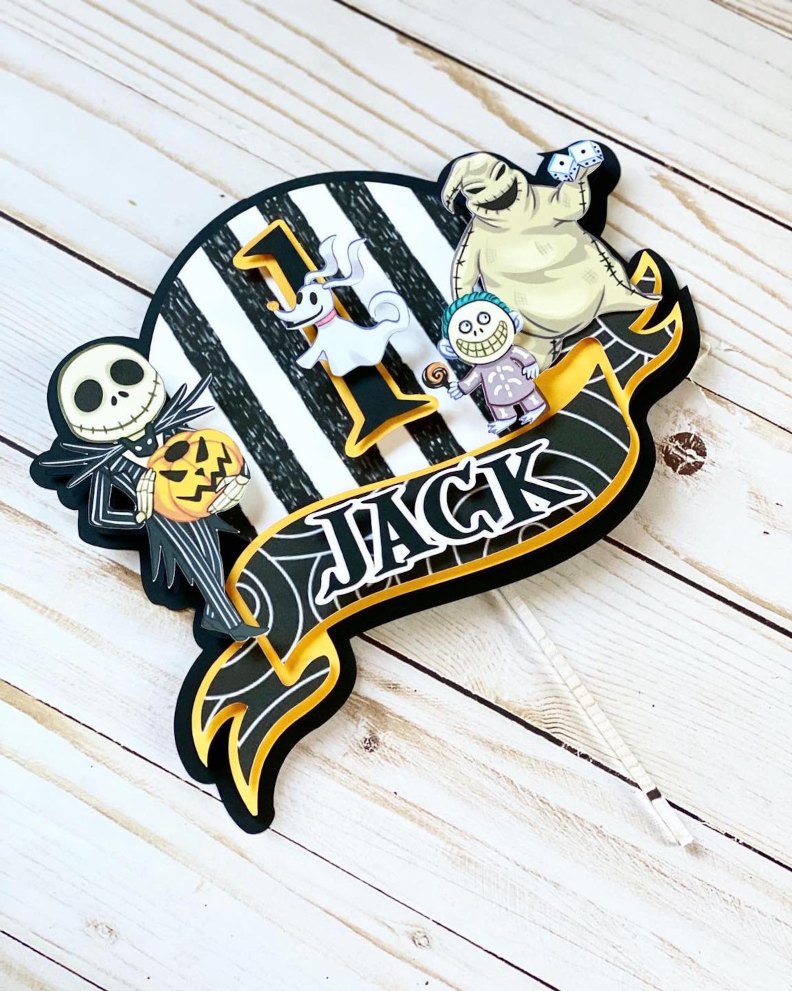 Jack Skellington Cake Topper Nightmare Before Christmas Cake - Etsy