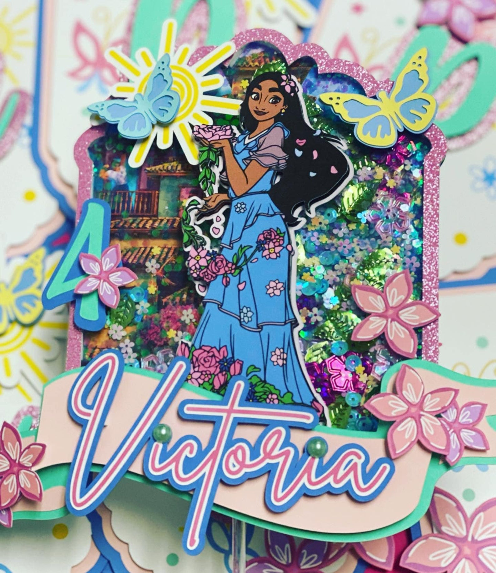 Isabela Cake Topper, Encanto Cake Topper, Encanto, Isabela Party Decor ...