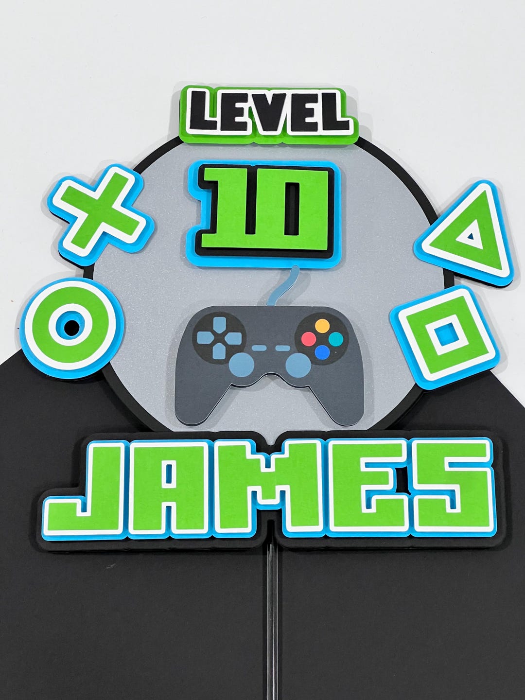 Gamer Cake Topper, Video Game Birthday, Gamer Party, Level Unlocked - Etsy