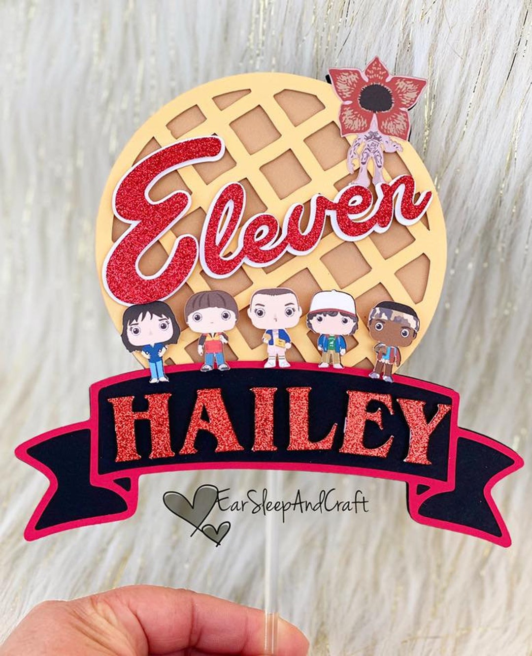 Stranger Things Cake Topper, Personalized Cake Topper, Stranger Things ...