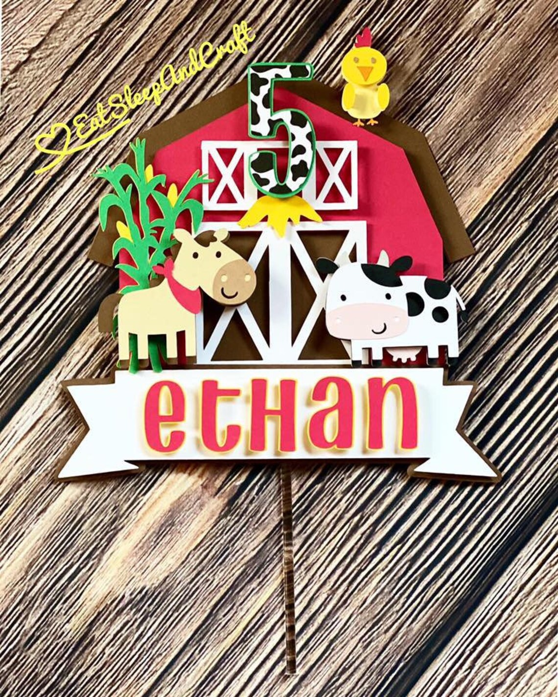 Farm Cake Topper, Farm Birthday, Barn Cake Topper, Barn Party, Barn ...