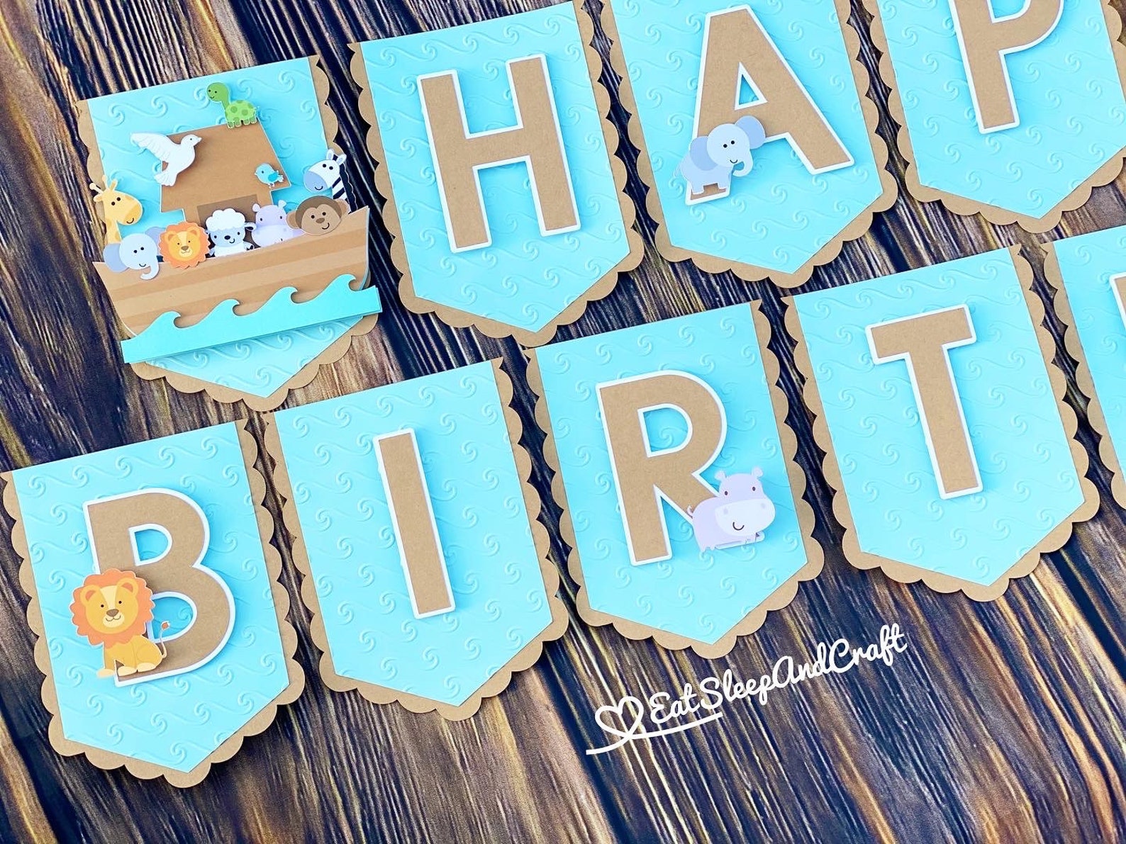 Noah's Ark Cake Topper Noah's Ark Banner Noah's | Etsy