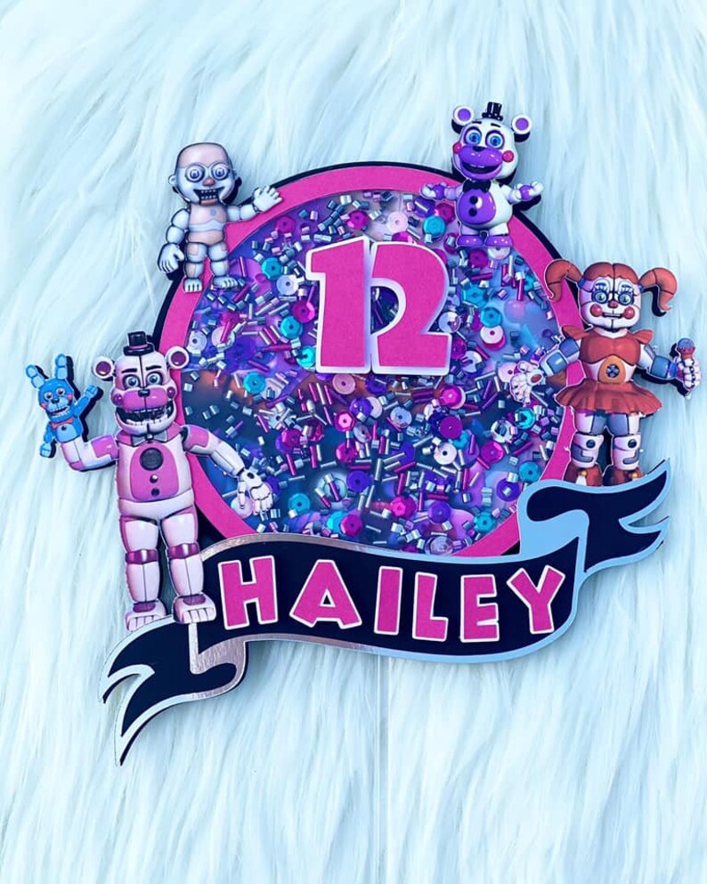 FNAF Five Nights at Freddy's Cake Topper FNAF Sisters - Etsy