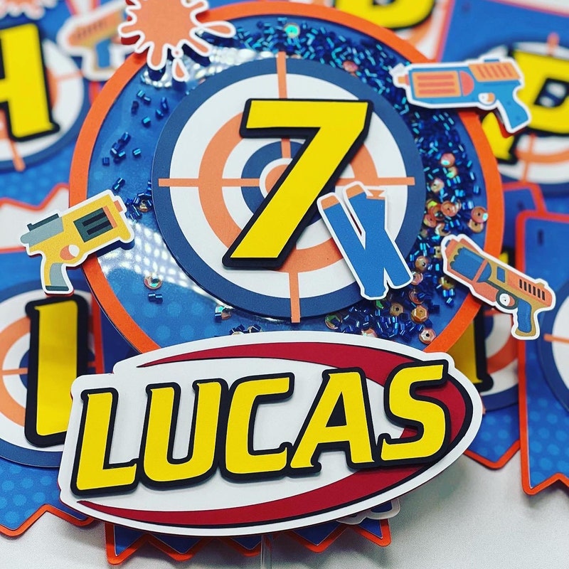 Nerf Birthday Cake - Etsy