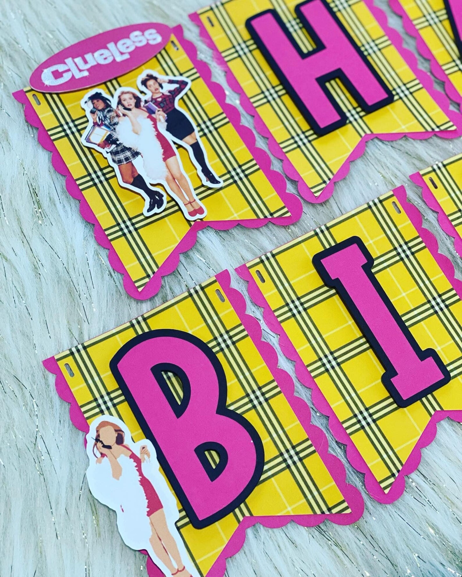 90's Inspired Cake Topper, Clueless 90's Banner, 90's Banner, 90's ...