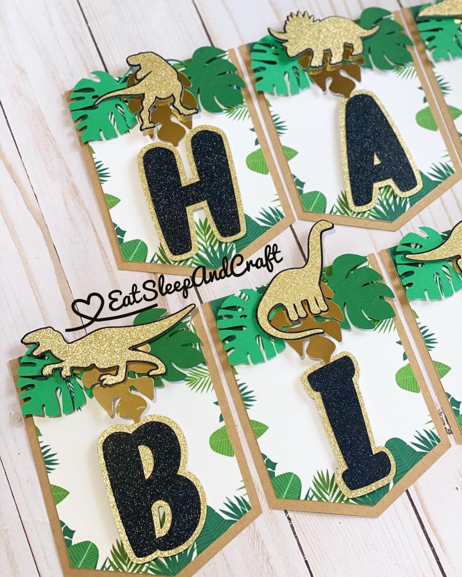 Dino Banner, Dinosaur Cake Topper, Dino Party, Dino Cake Topper ...