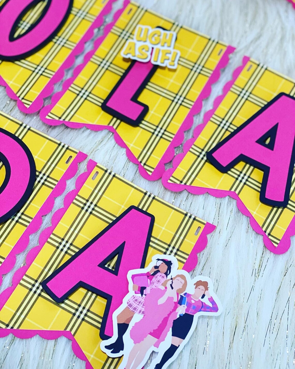 90's Inspired Cake Topper, Clueless 90's Banner, 90's Banner, 90's ...