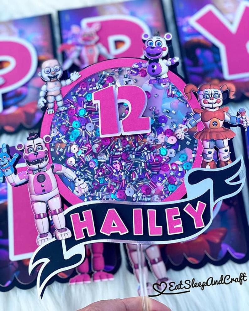 FNAF Five Nights at Freddy's Cake Topper FNAF Sisters - Etsy