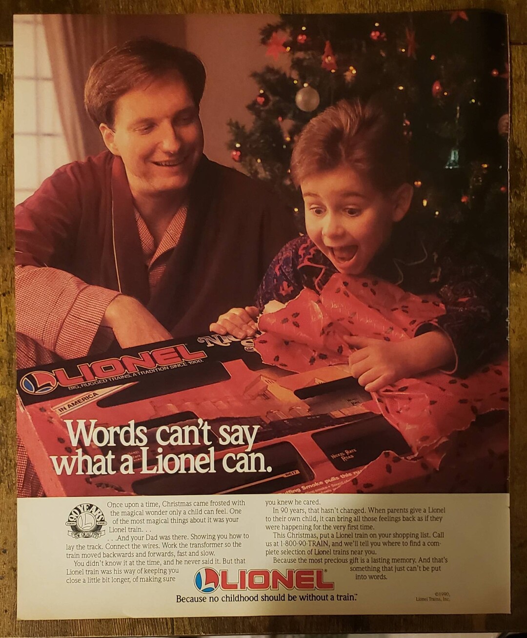 Vintage Lionel Train Ad // 1990 // Retro Decor - Etsy