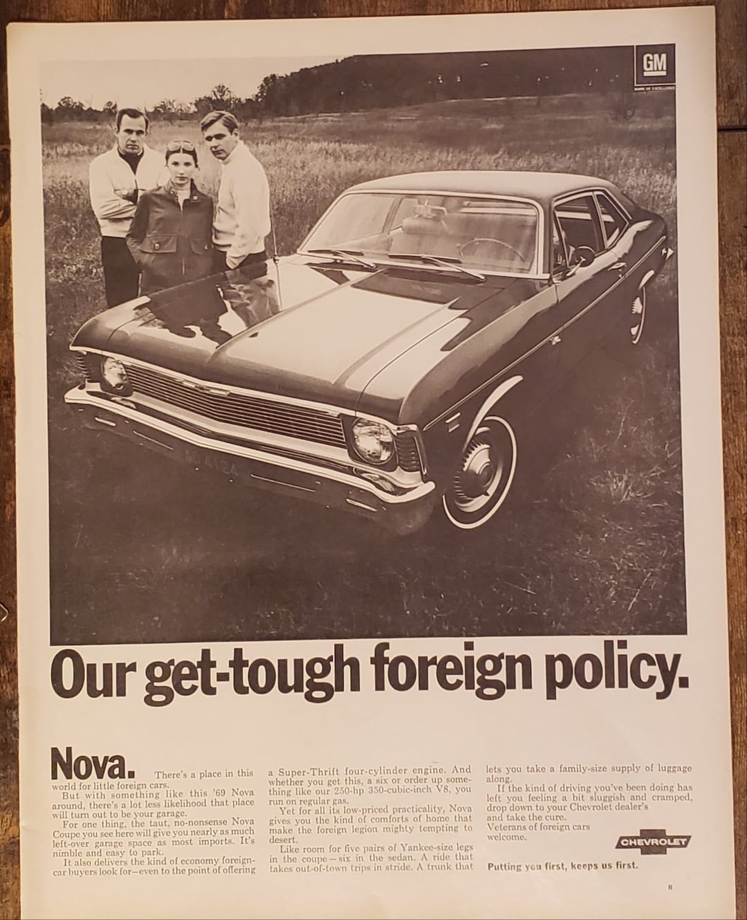 Vintage Chevy Nova Ad // 1969 // Retro Decor - Etsy