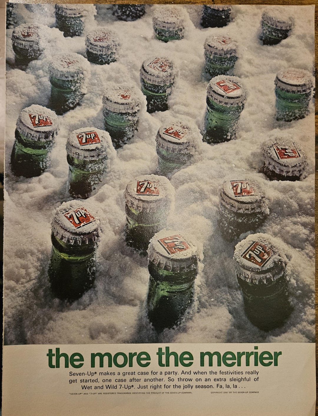 Vintage 7-UP Print Ad 1960s Retro Decor - Etsy