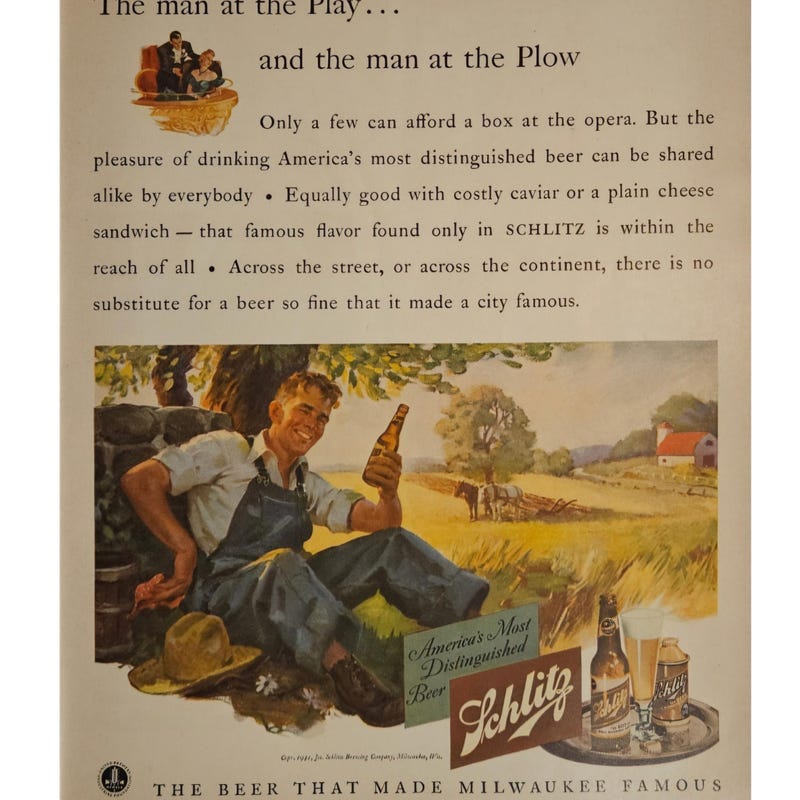 Vintage Beer Ad - Etsy