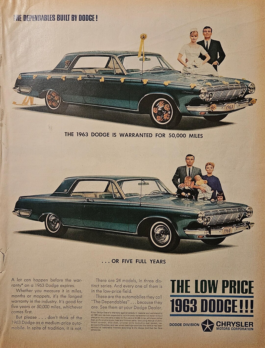Dodge Vintage Print Ad // 1960s // Retro Decor - Etsy