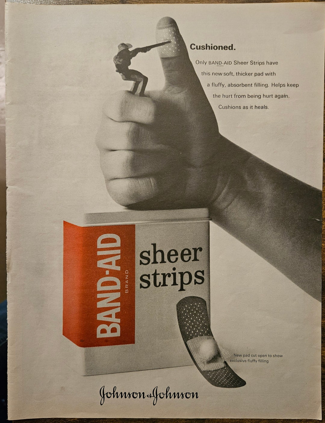 Band-aid Vintage Ad // 1960s // Retro Decor - Etsy