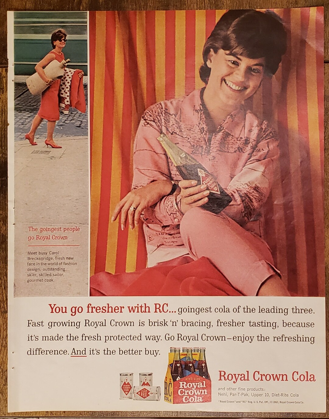 Vintage RC Cola Ad // 1963 // Retro Decor - Etsy