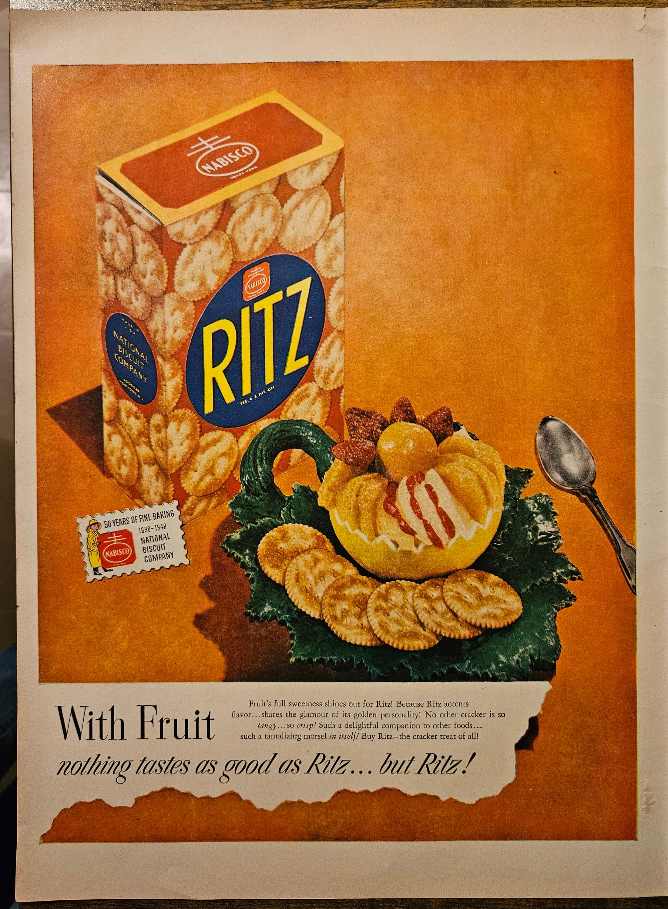 Vintage Ritz Cracker Ad // 1960s // Retro Decor - Etsy