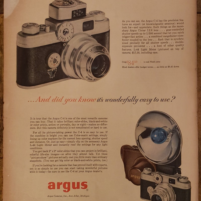 1950s Argus Camera - Etsy