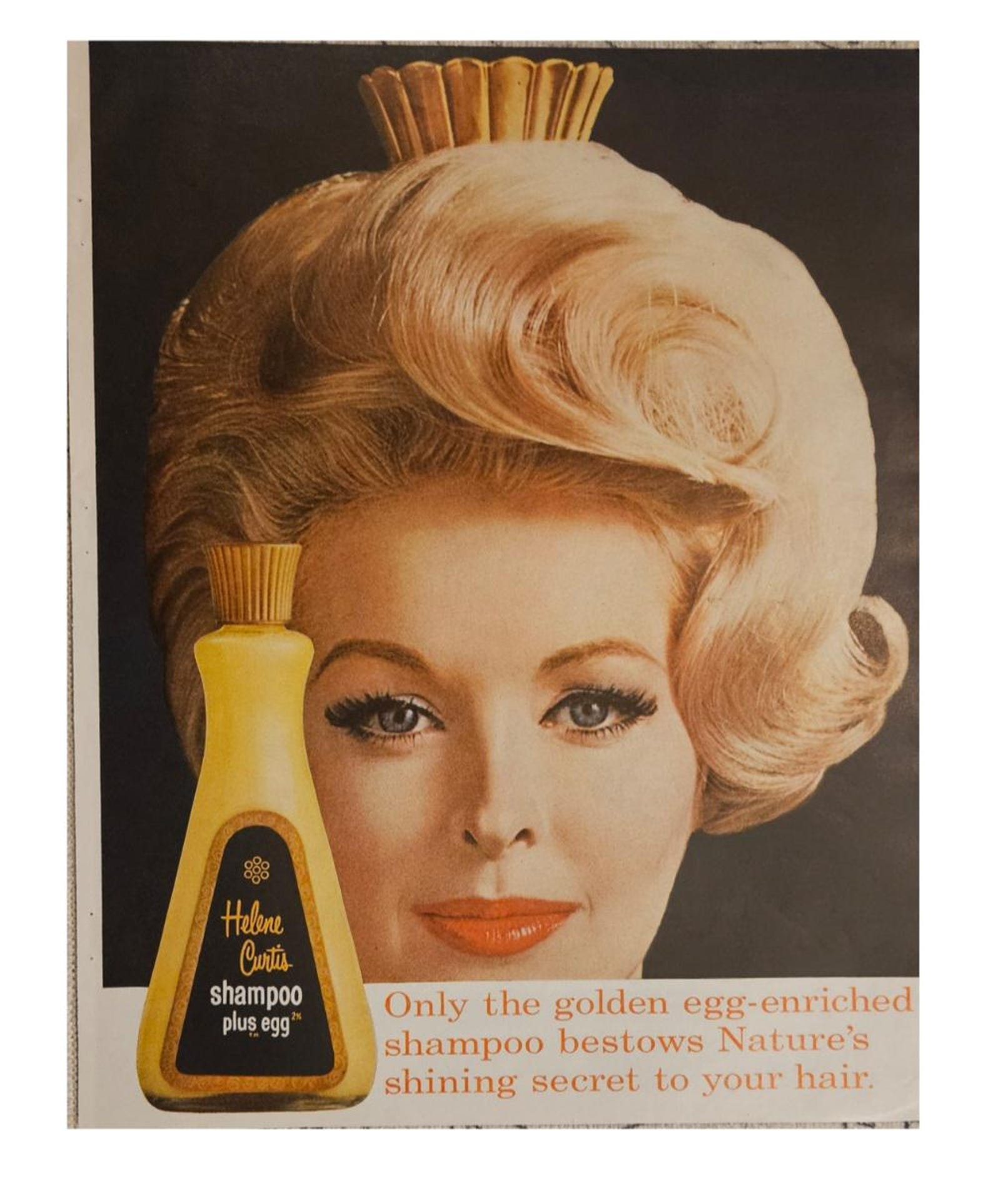 Vintage Helene Curtis Shampoo Print Ad 1960s Retro Decor - Etsy