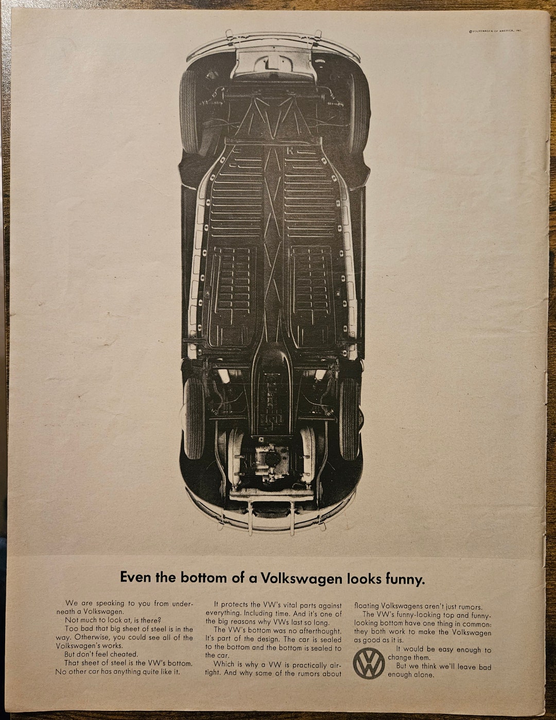 Vintage Volkswagen Ad // 1960s // Retro Decor - Etsy