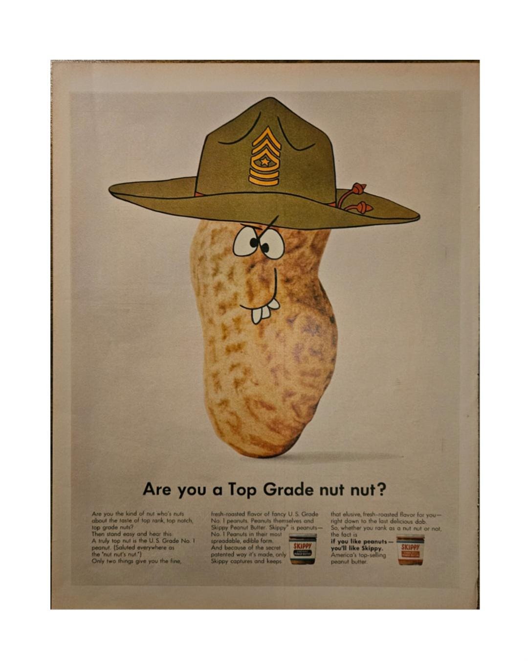 Skippy Peanut Butter Vintage Print Ad 1960s Retro Decor - Etsy