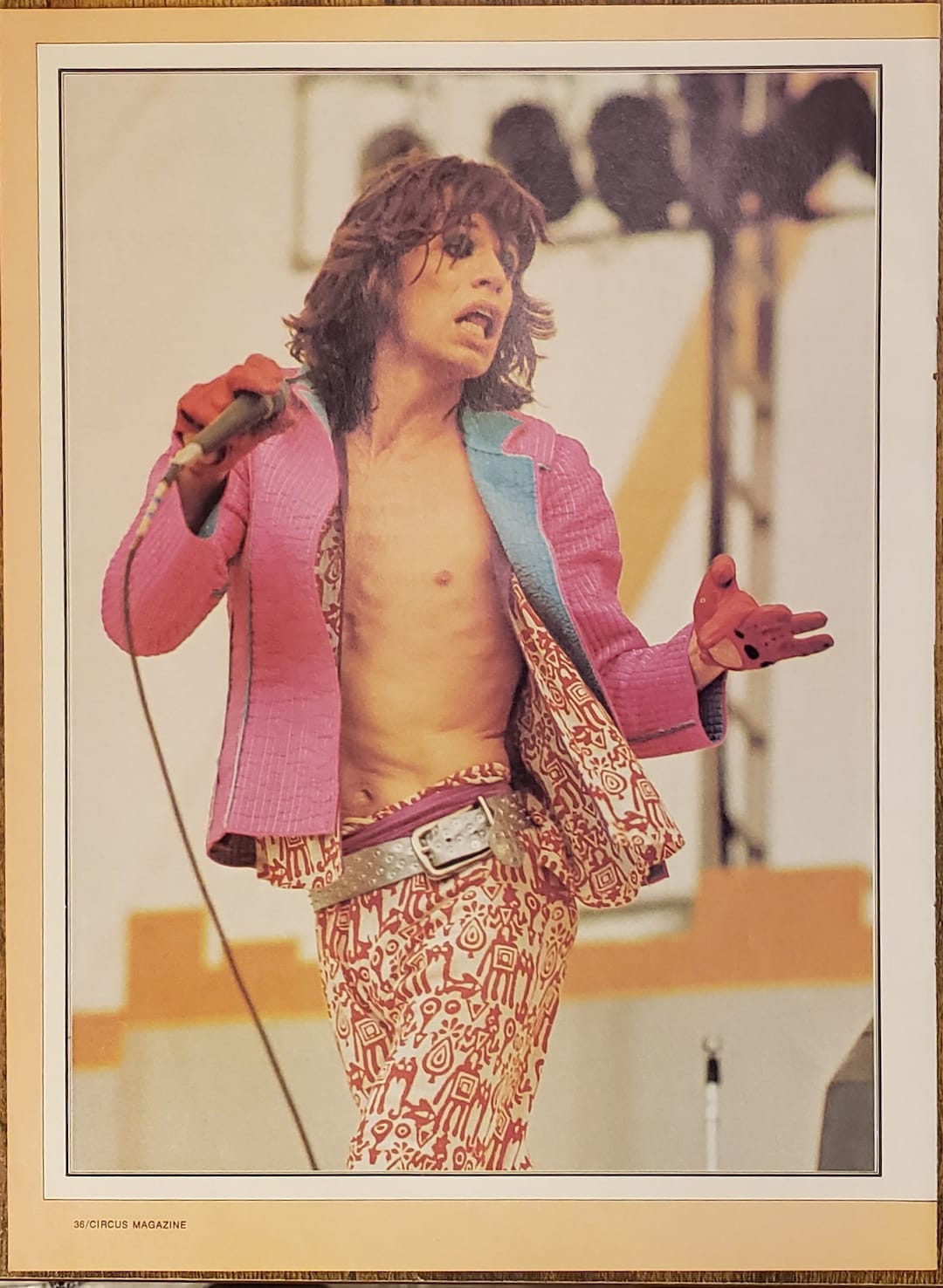 Vintage Mick Jagger Magazine Photo // Circus Magazine// Retro Decor - Etsy