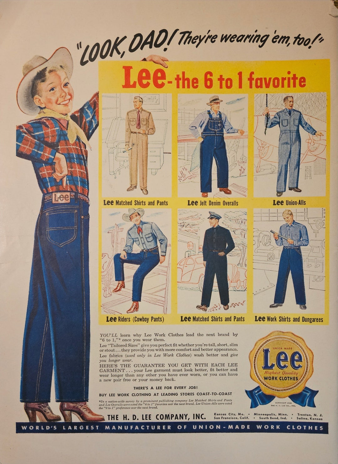 Lee Jeans/hunter Whiskey Vintage Print Ad // 1940s // Retro Decor - Etsy