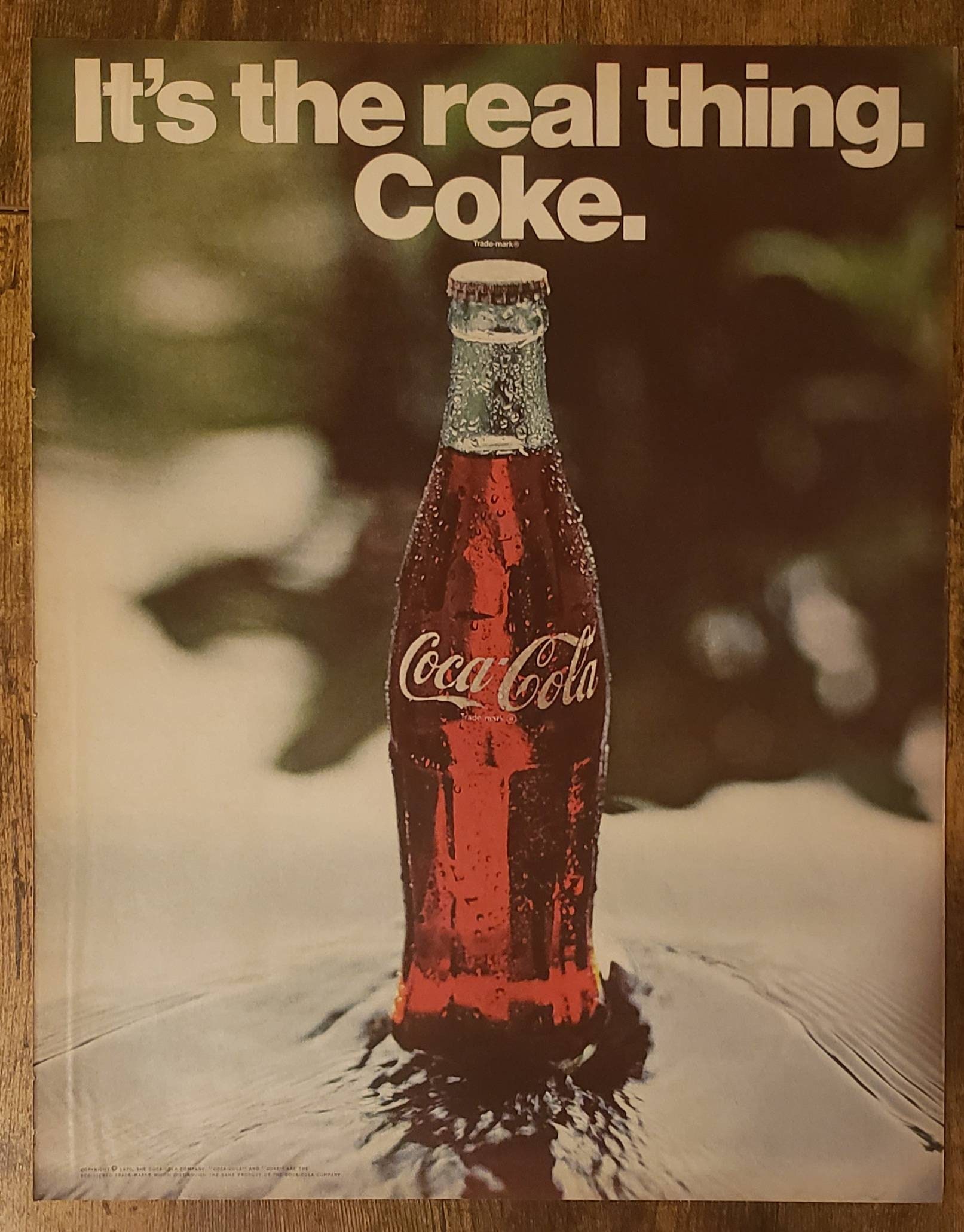 Advertisement Poster Coca Cola