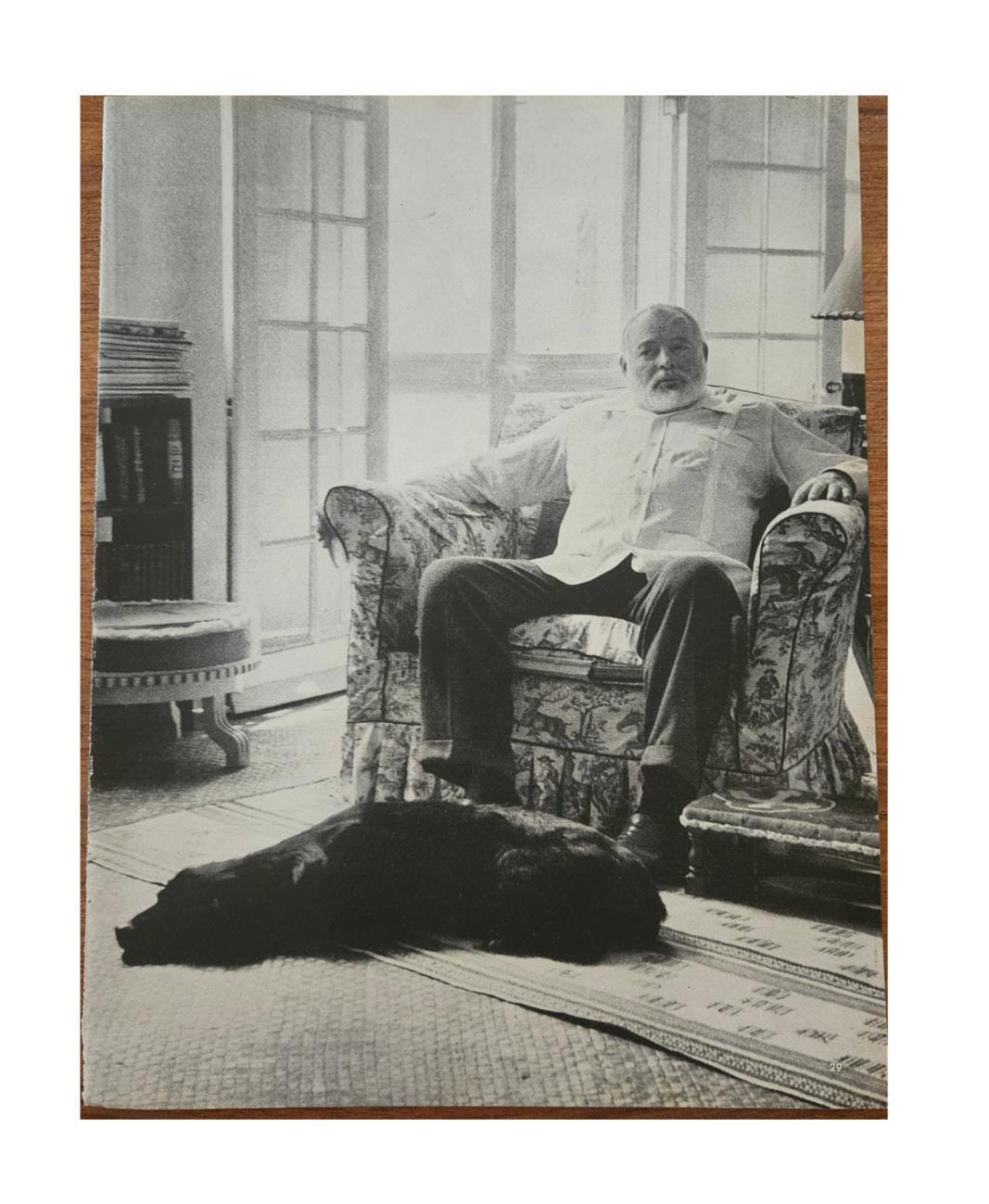 Earnest Hemingway Magazine Photo 1950s Retro Decor - Etsy